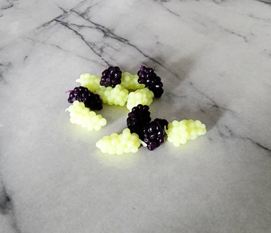 5pc Miniature Grapes Black/green Dollhouse Fruit - Etsy