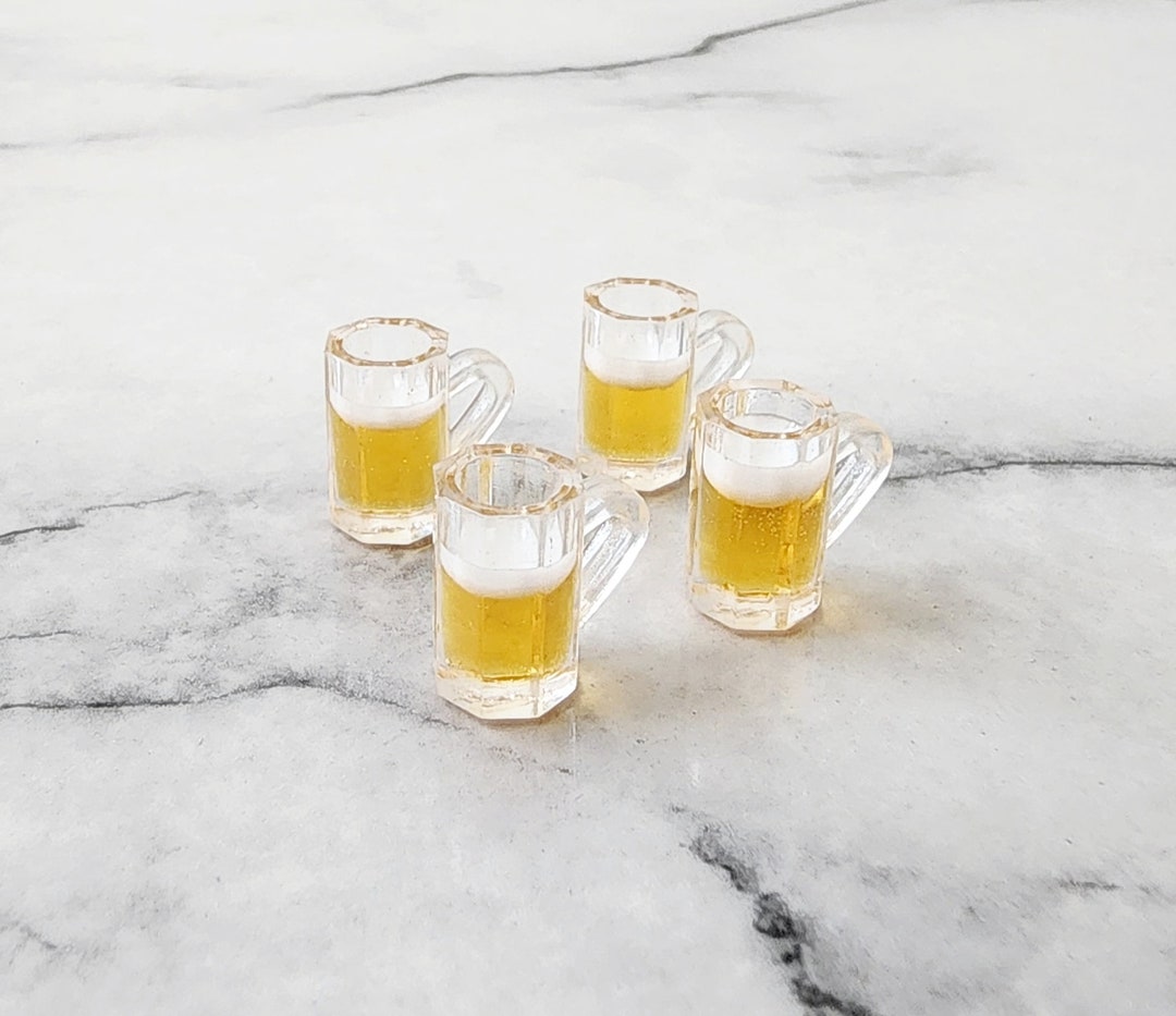 Dollhouse Drinks Miniature Beer Mugs Set of 4 - Etsy