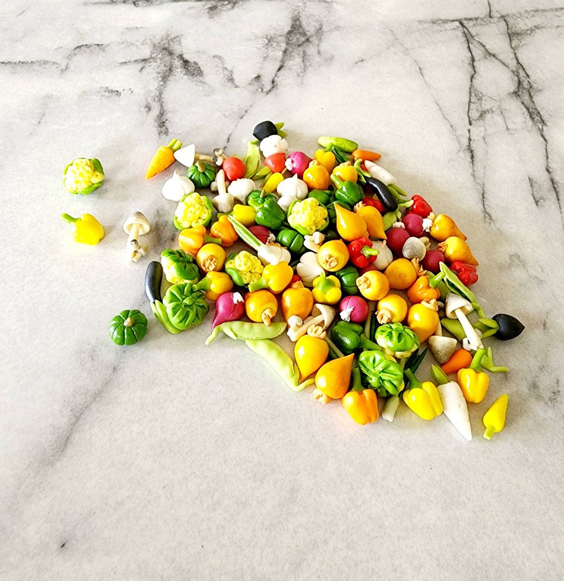 10pc Miniature Dollhouse Vegetables Fresh Produce Food 1:12 Scale - Etsy
