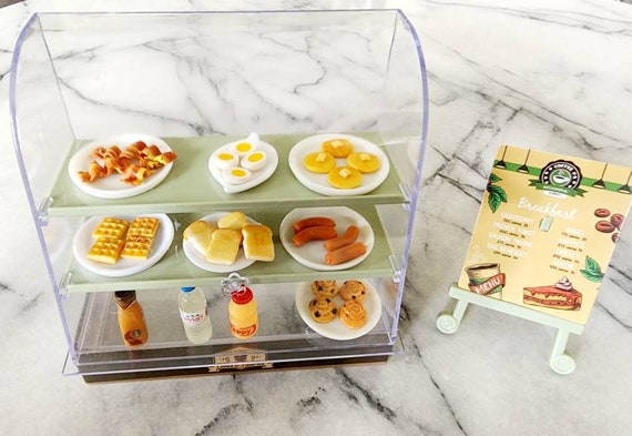 Miniature Dollhouse Bakery Display Stand Breakfast Food - Etsy