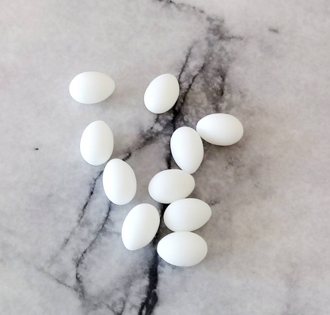 10pc Miniature White Dollhouse Eggs - Etsy