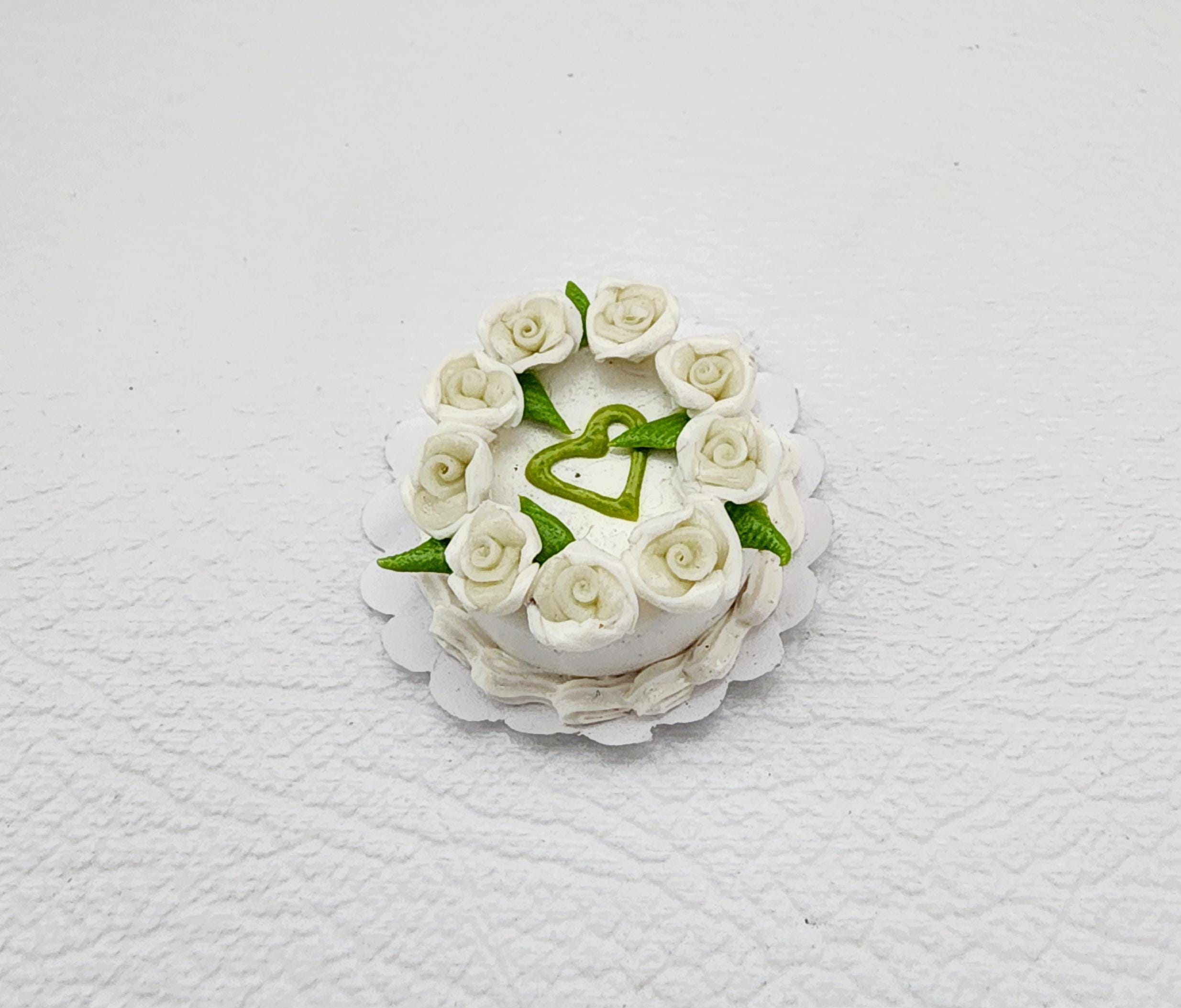 Miniature Dollhouse Bakery Food Cakes Birthday Valentines Anniversary ...