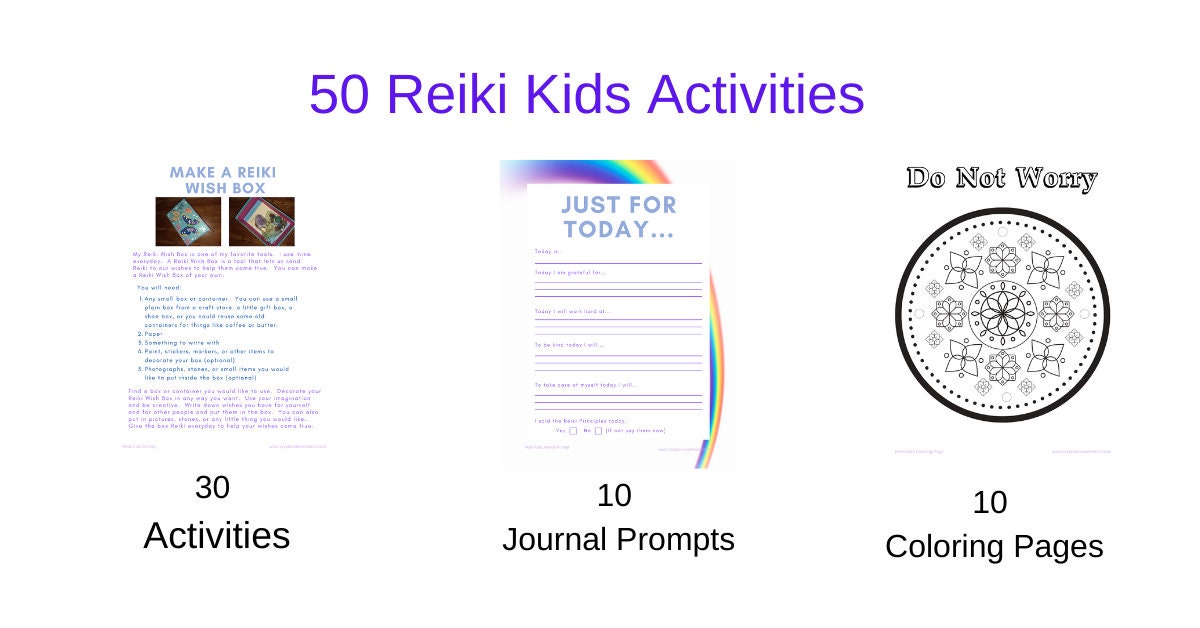 Reiki Kids Activity Bundle (50 Activities!) - Etsy