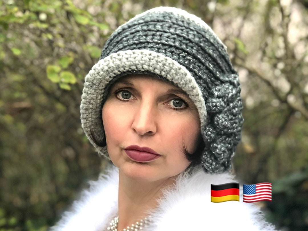 Crochet Cloche Hat Pattern BABYLON BERLIN De Luxe 1910 1920s 1930s ...