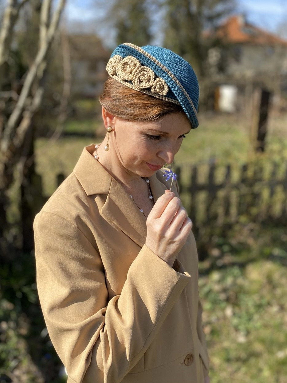 Crochet Pattern Half Hat LADY EDITH Scull Cap 1920s 1930s - Etsy UK
