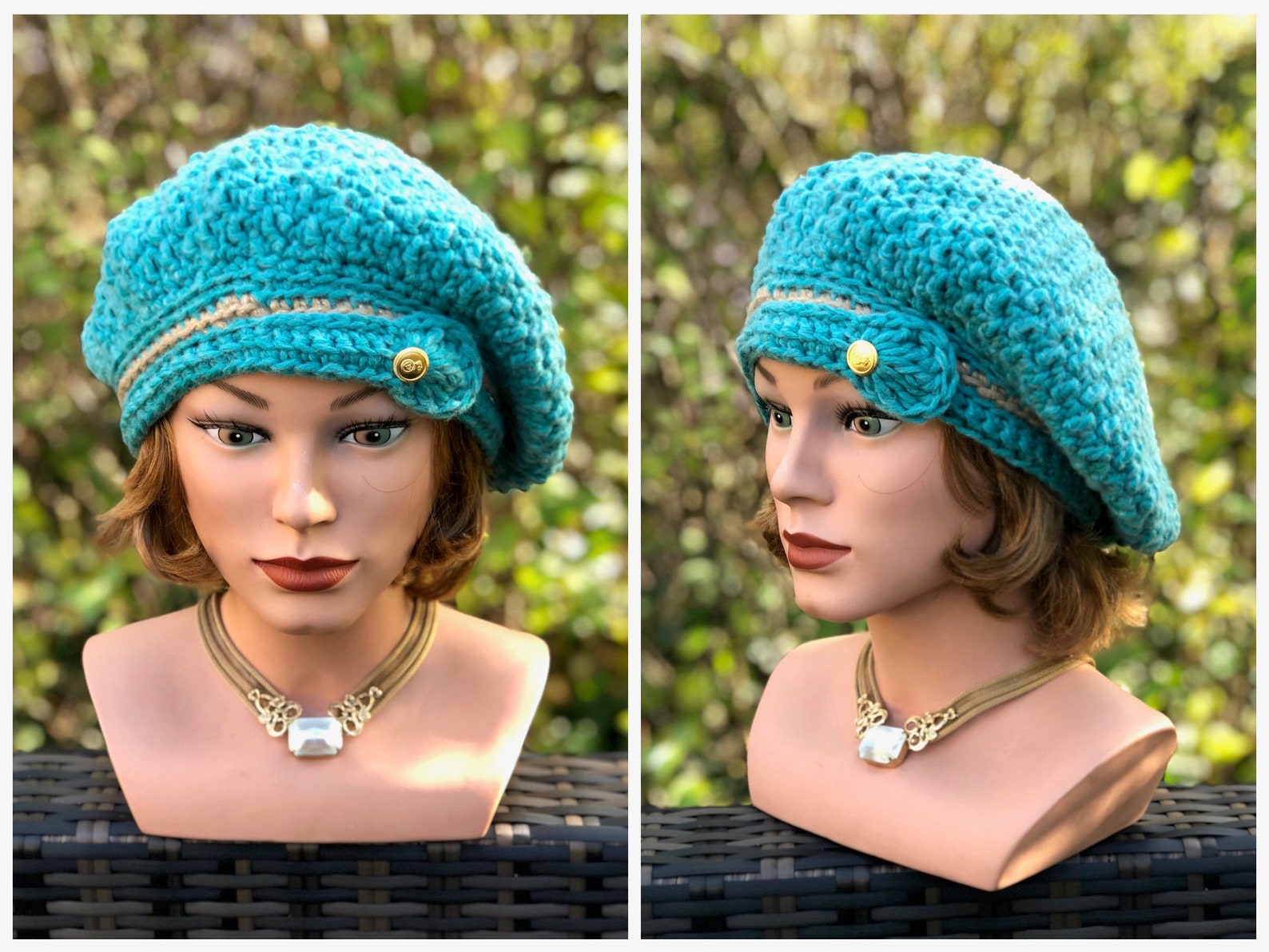 Crochet Pattern Tam O Shanter Hat PHRYNE FISHER All Sizes 1920s 1930s ...