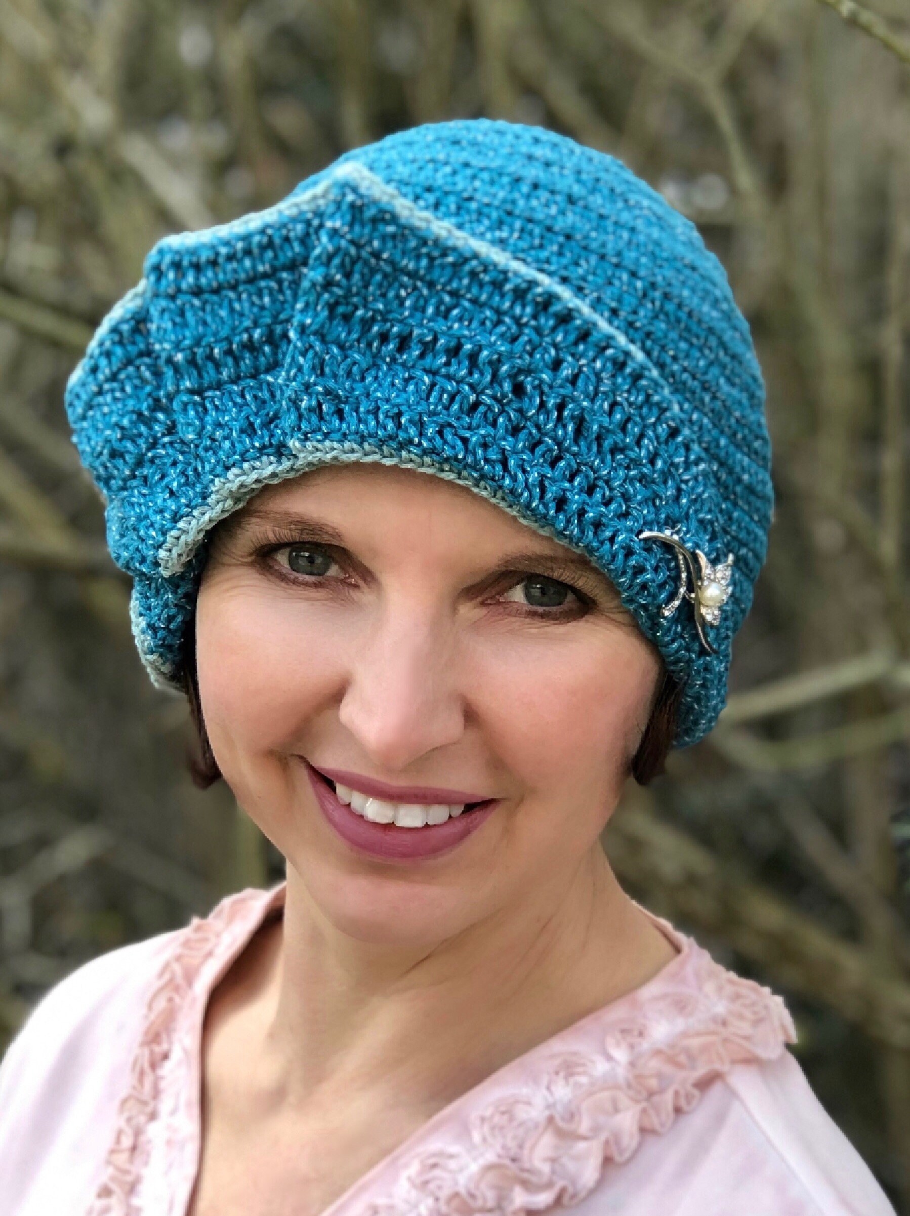 Crochet Cloche Hat Pattern LADY ROSE 1920s 1930s 1940s Vintage Crochet ...