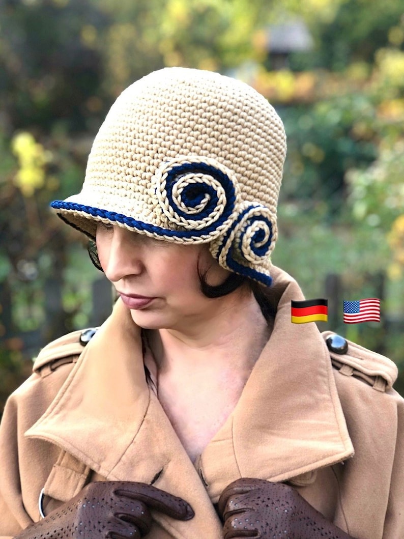 Crochet Cloche Hat Pattern SOROKINA 1920s 1930s 1940s Vintage - Etsy