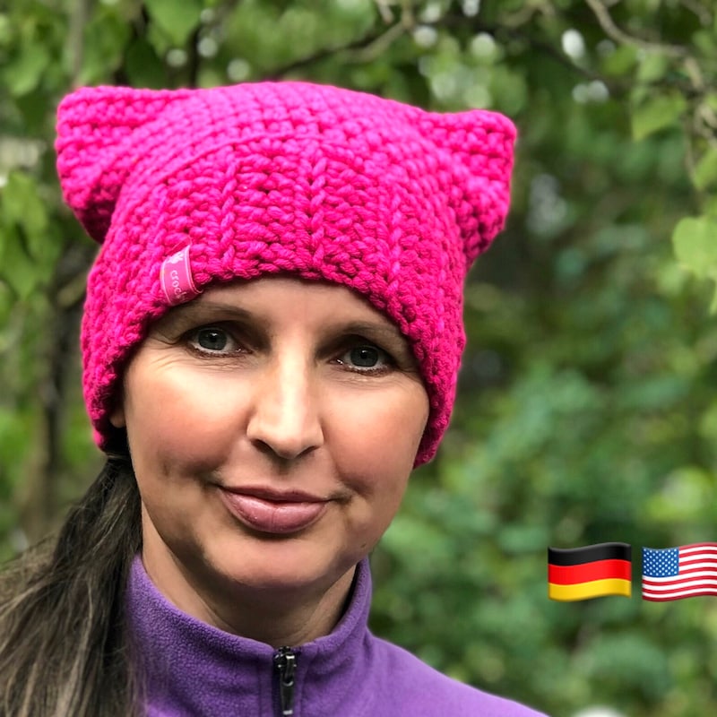Crochet Kitty Hat Etsy