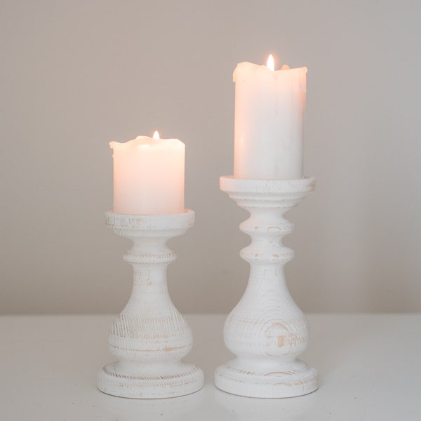 Rustic Candlesticks - Etsy