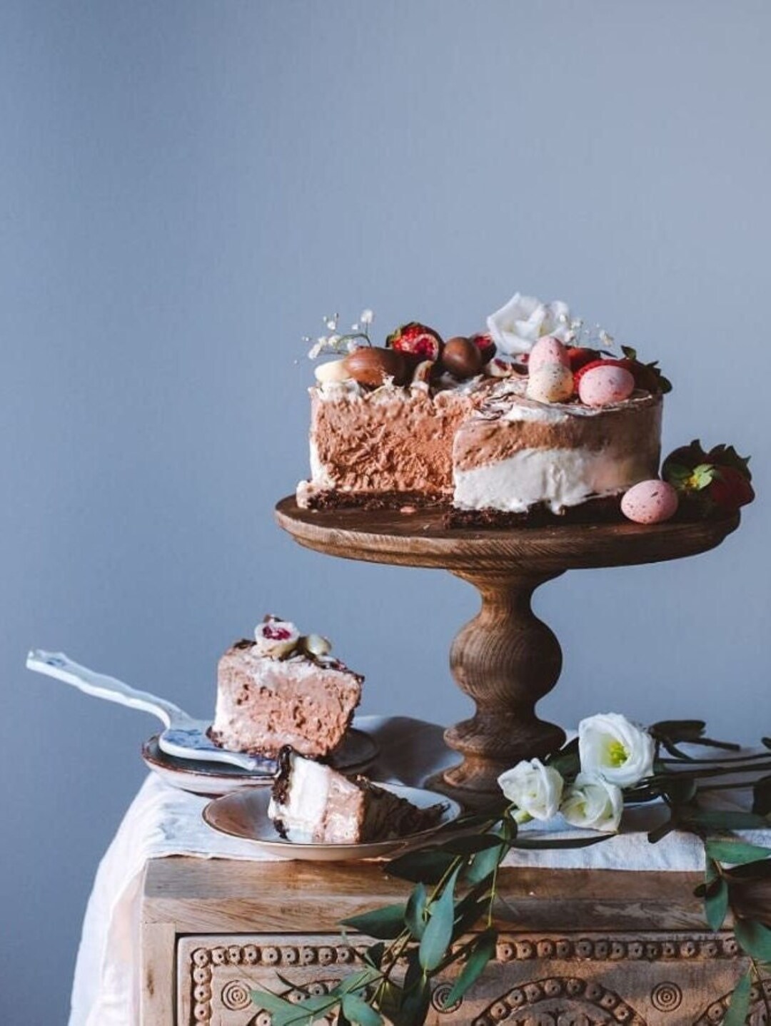 Wedding Rustic Wooden Cake Stand Cake Holder Vintage Dessert Decor