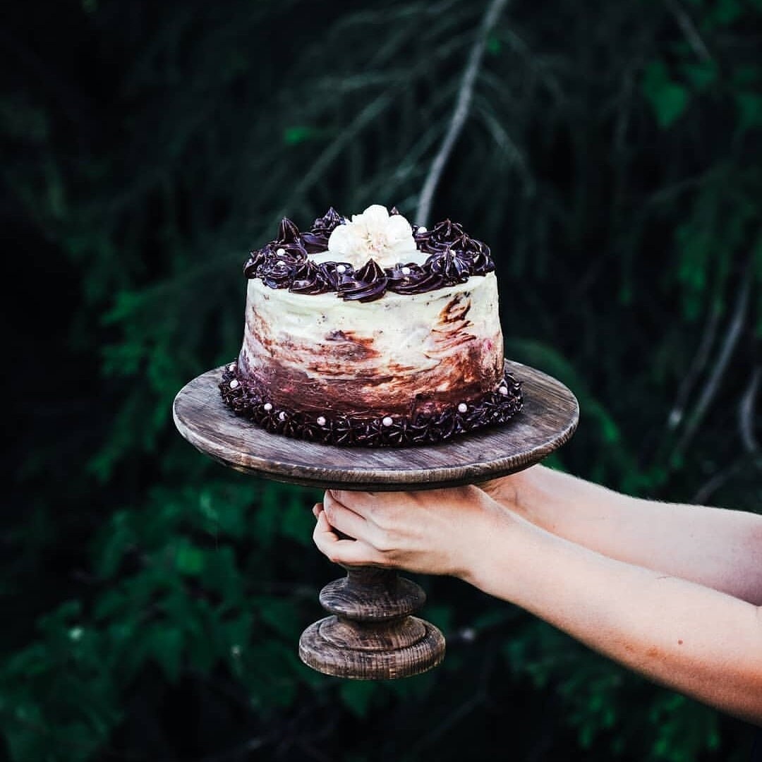 Wedding Rustic Wooden Cake Stand Cake Holder Vintage Dessert Decor