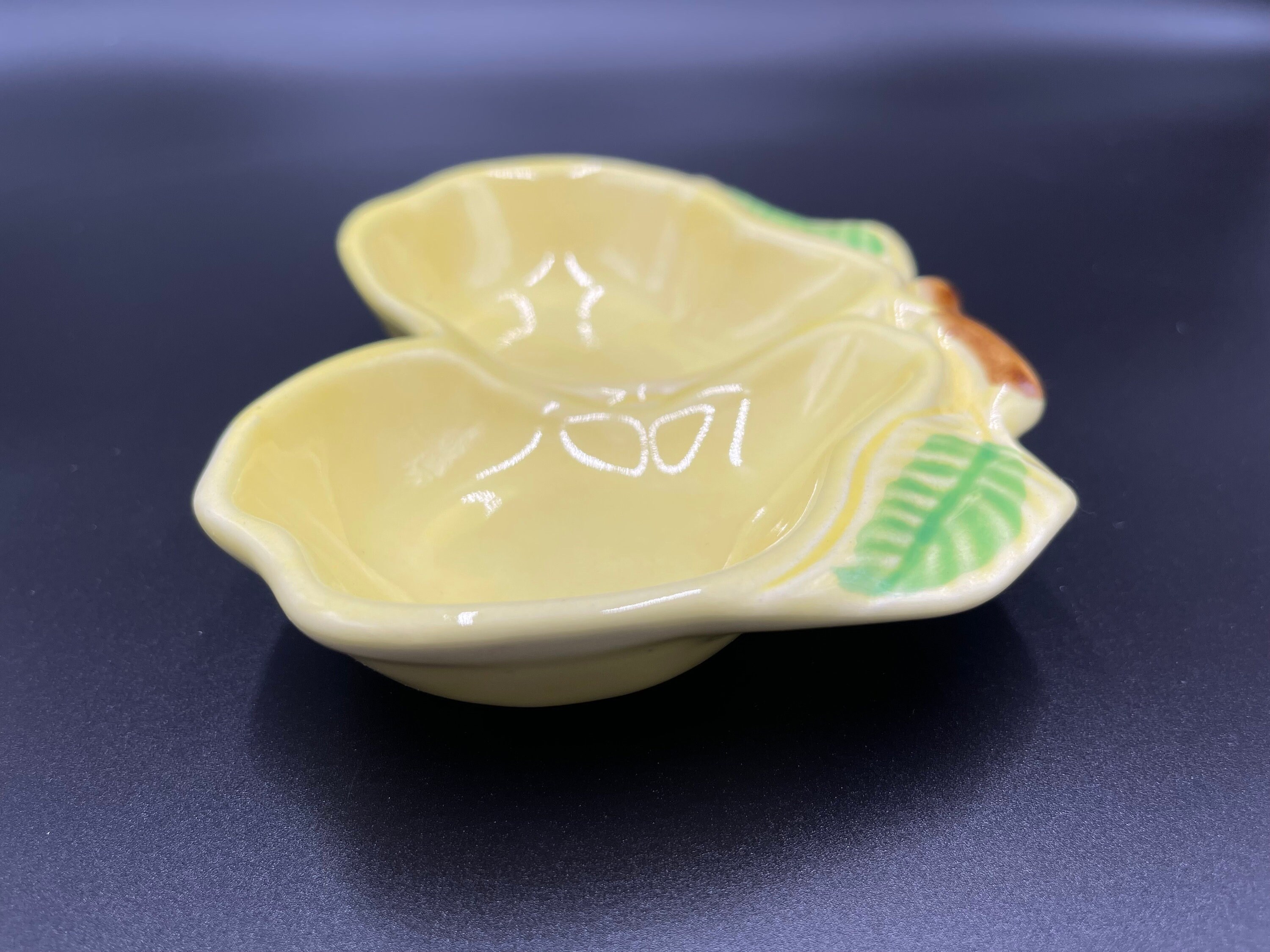 Vintage Belmar California Pottery USA Yellow Pear & Leaf Serving Dish ...