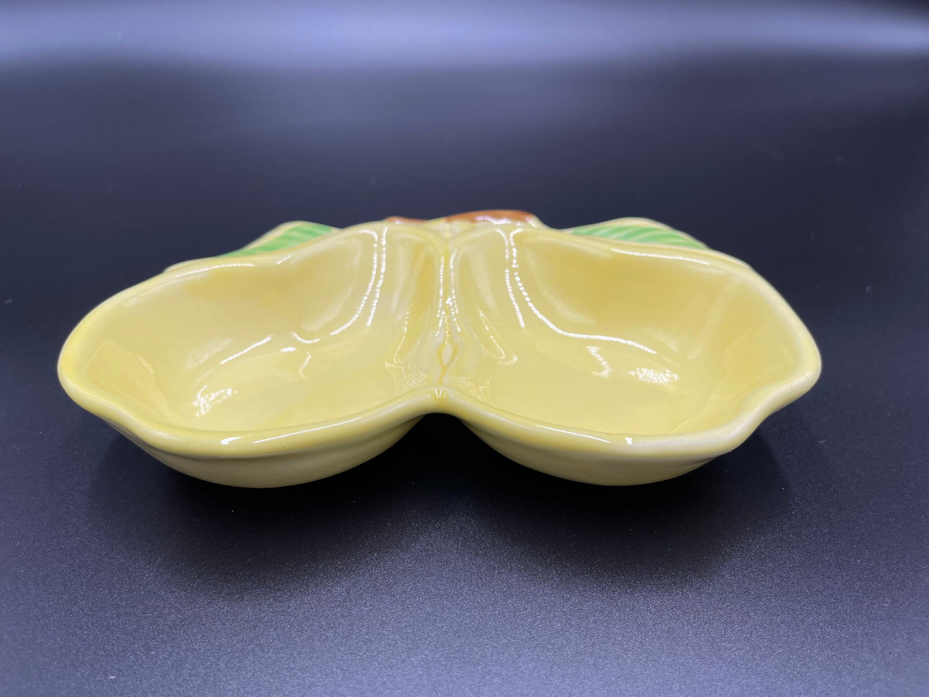 Vintage Belmar California Pottery USA Yellow Pear & Leaf Serving Dish ...