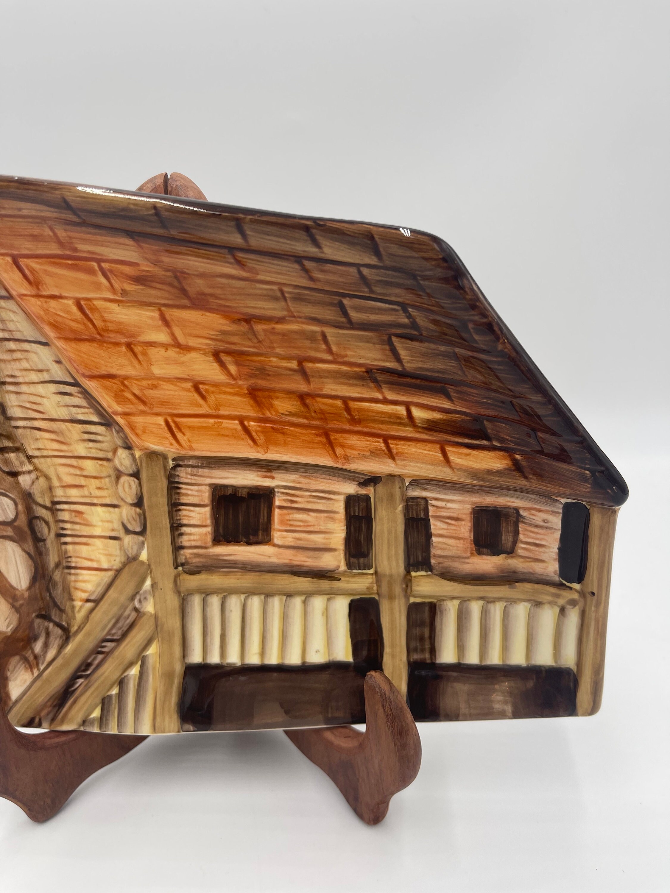 Certified International Log Cabin Decorative Plate - Etsy