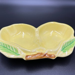 Vintage Belmar California Pottery USA Yellow Pear & Leaf Serving Dish ...