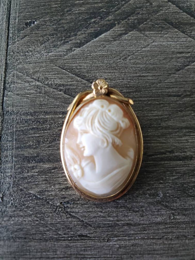 Vintage Winard 12K GF Cameo Brooch/pendant - Etsy