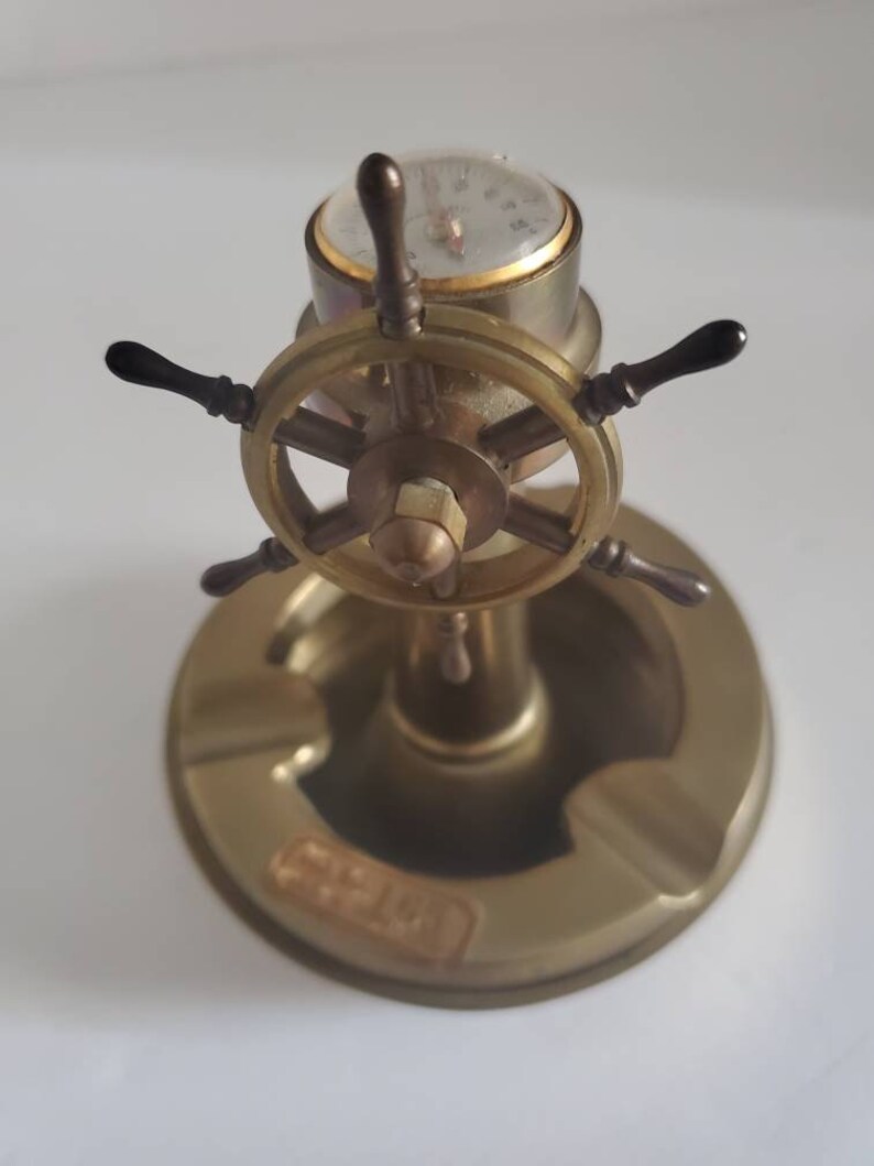 Solid Brass Nautical Ashtray With Compass - Etsy