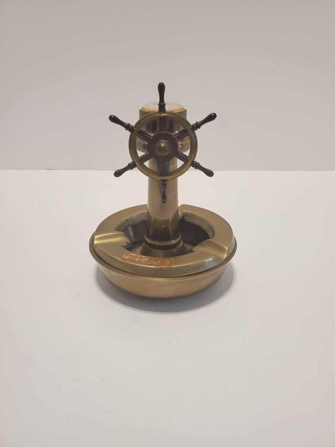 Solid Brass Nautical Ashtray With Compass - Etsy