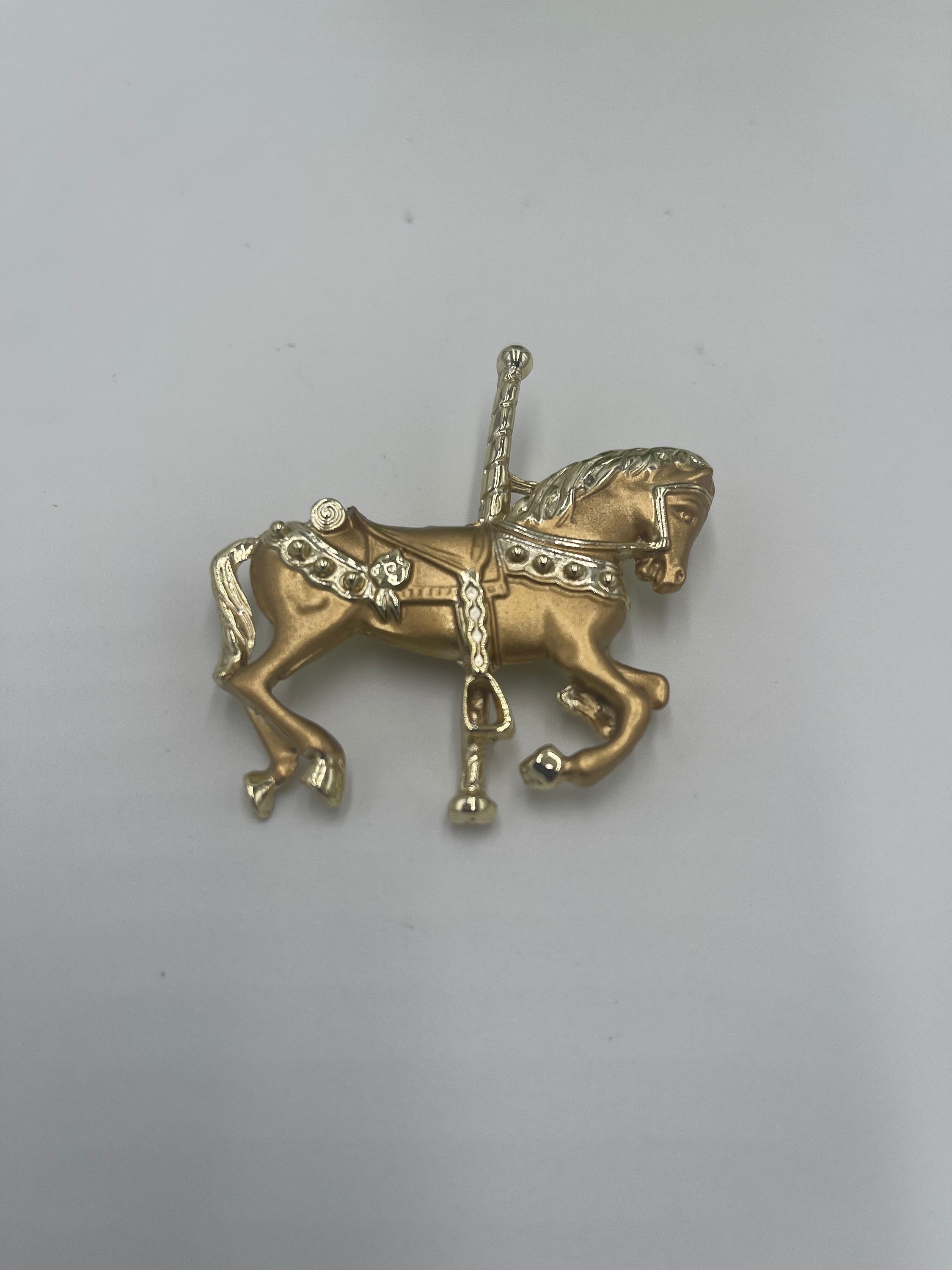 Gold Carousel Pin - Etsy