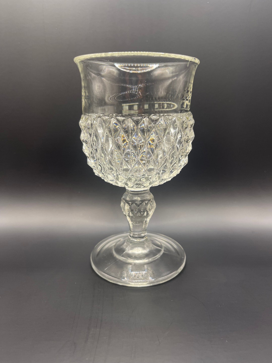 Indiana Glass Diamond Point Pattern Glassware - Etsy