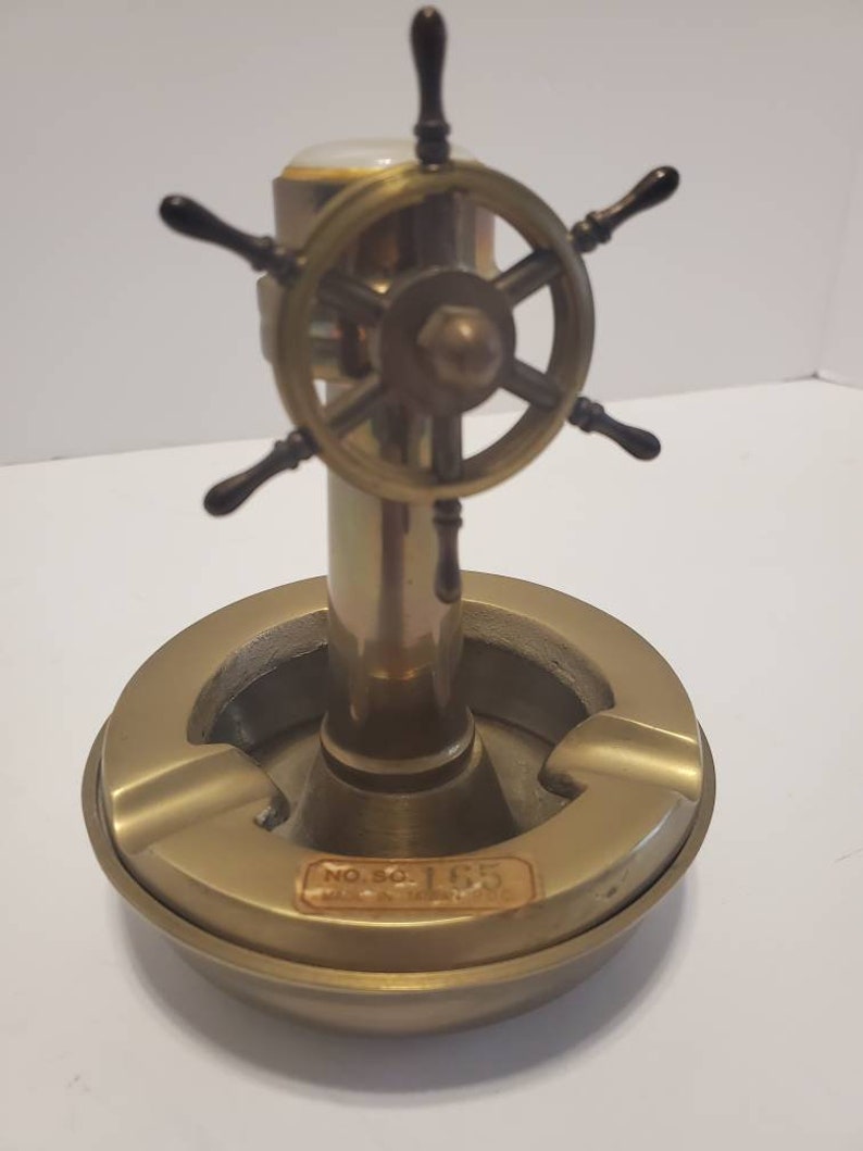 Solid Brass Nautical Ashtray With Compass - Etsy