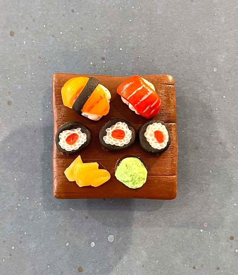 Miniature Sushi Refrigerator Magnets - Etsy