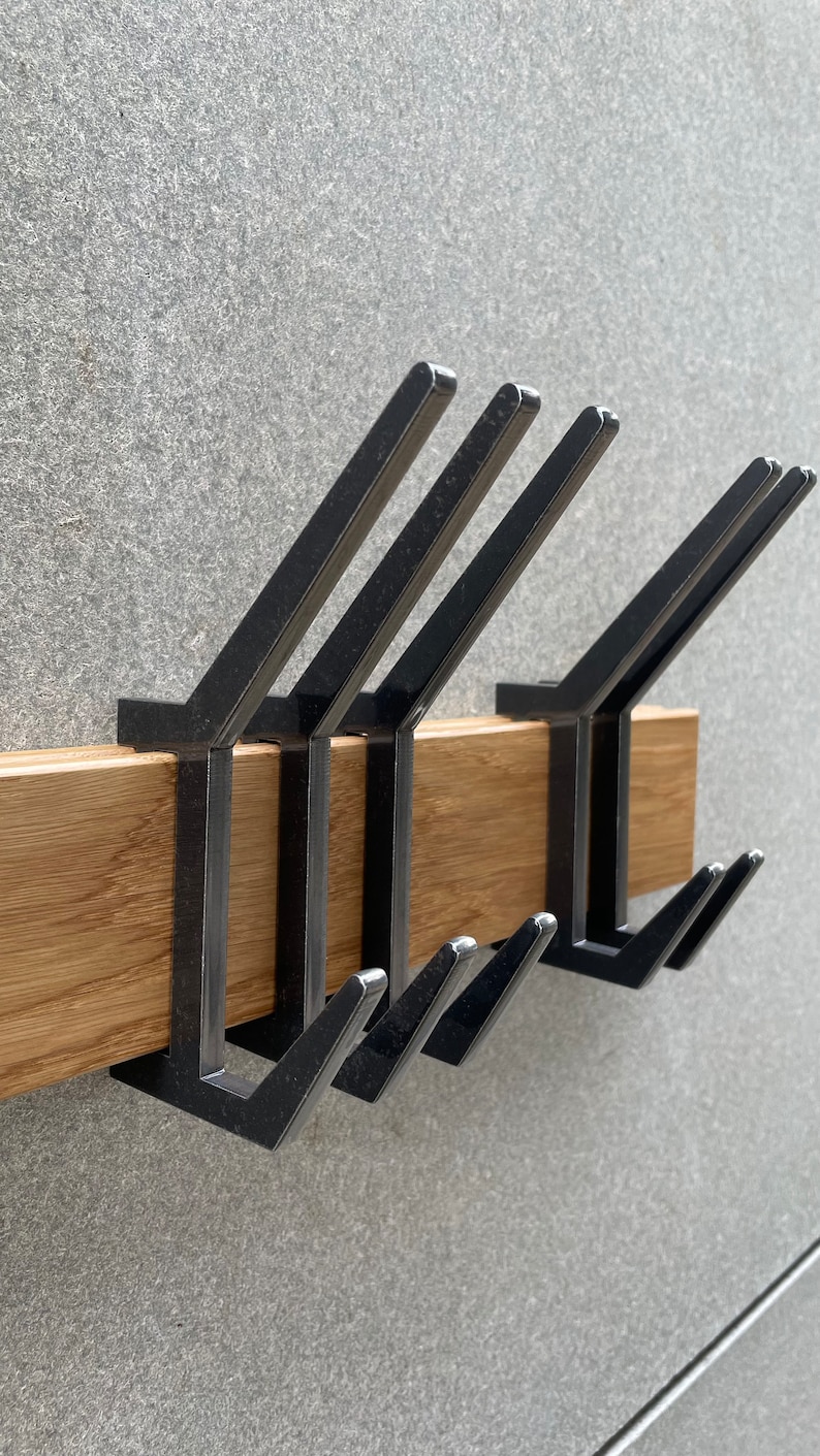 Entryway Hanger Industrial, Metal Heavy Duty Steel Sliding Hooks for ...