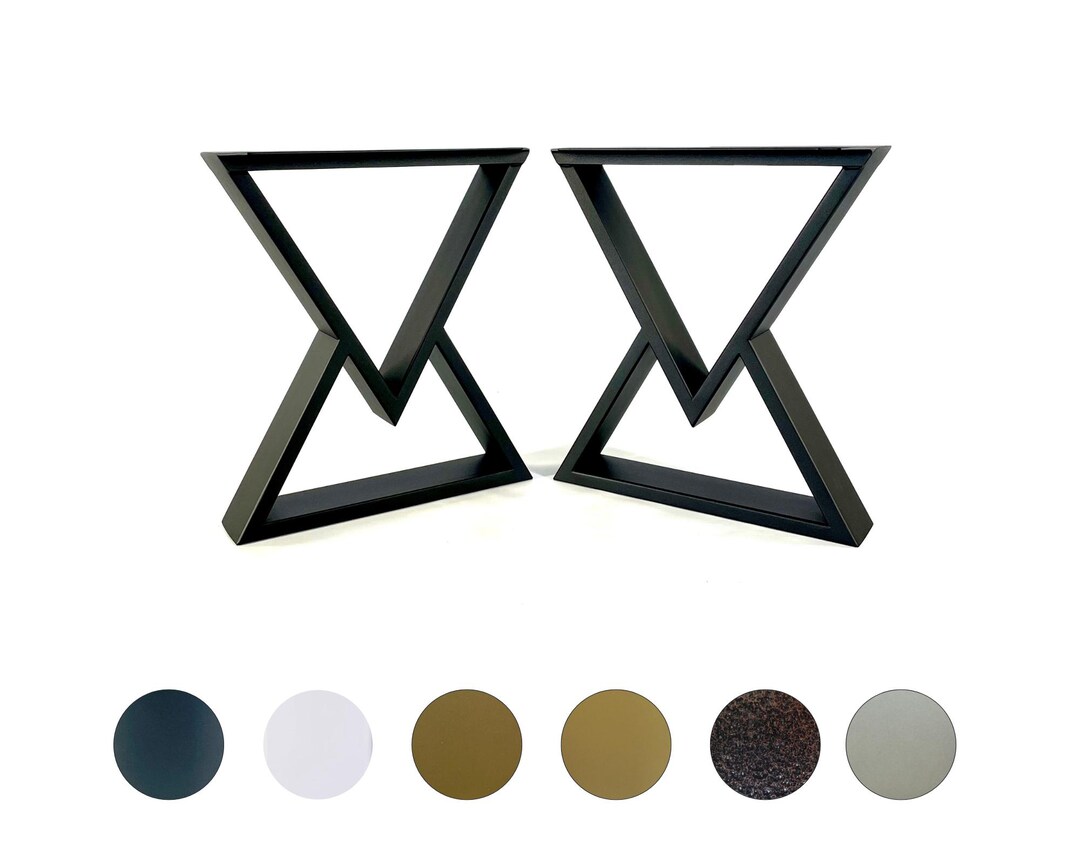 Powder Coated Coffee Table Legs, Black Metal Bench Base, Table Legs ...