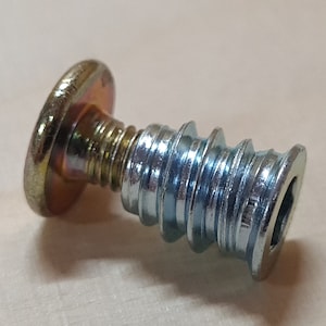 Set of 8 Pcs. Threaded Wood Inserts and Furniture Bolt Hardware Packs ...