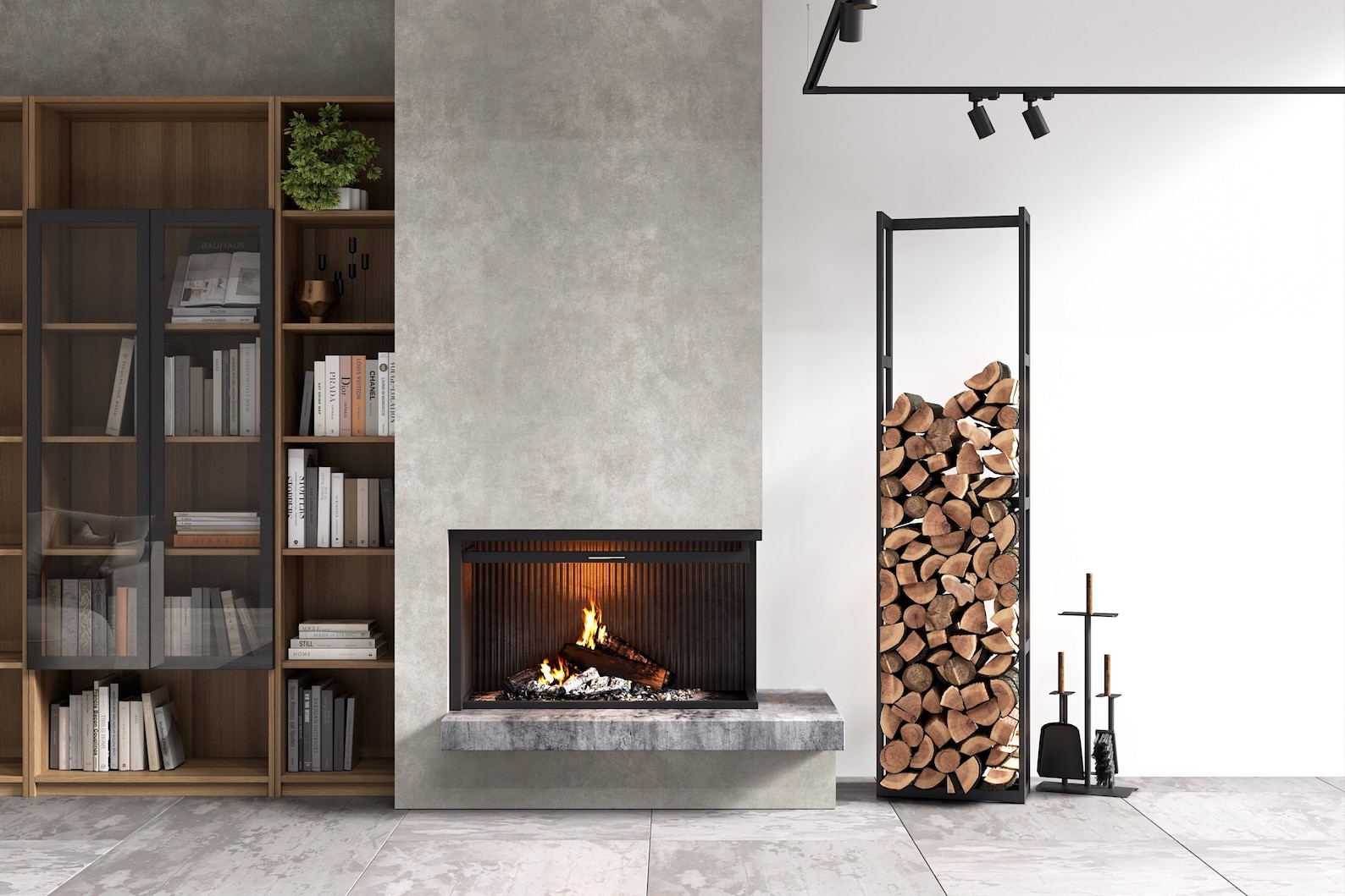 EXTRA LARGE MODERN Steel Firewood Rack Steel Firewood Holder - Etsy