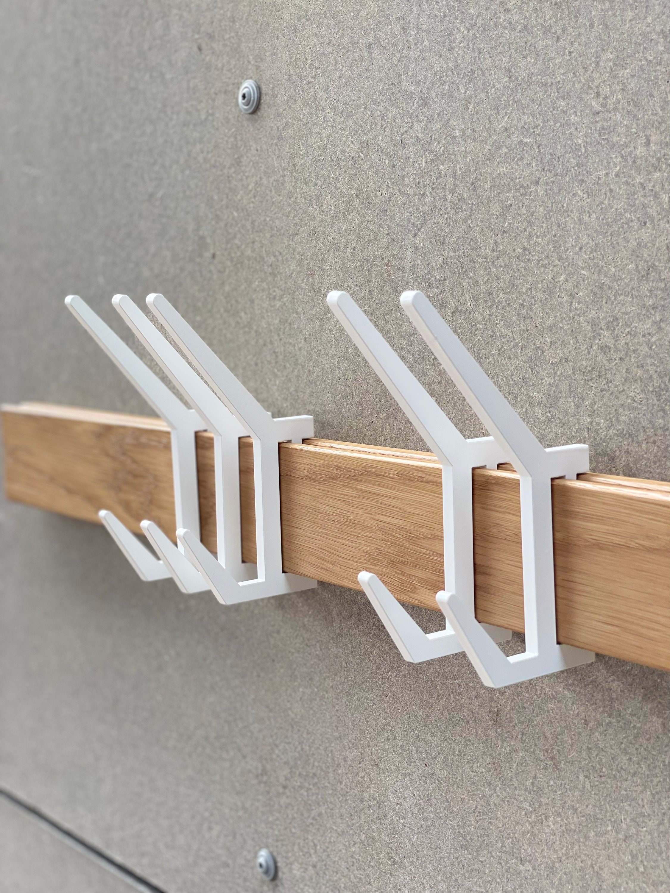 Entryway Hanger Industrial, Metal Heavy Duty Steel Sliding Hooks for ...