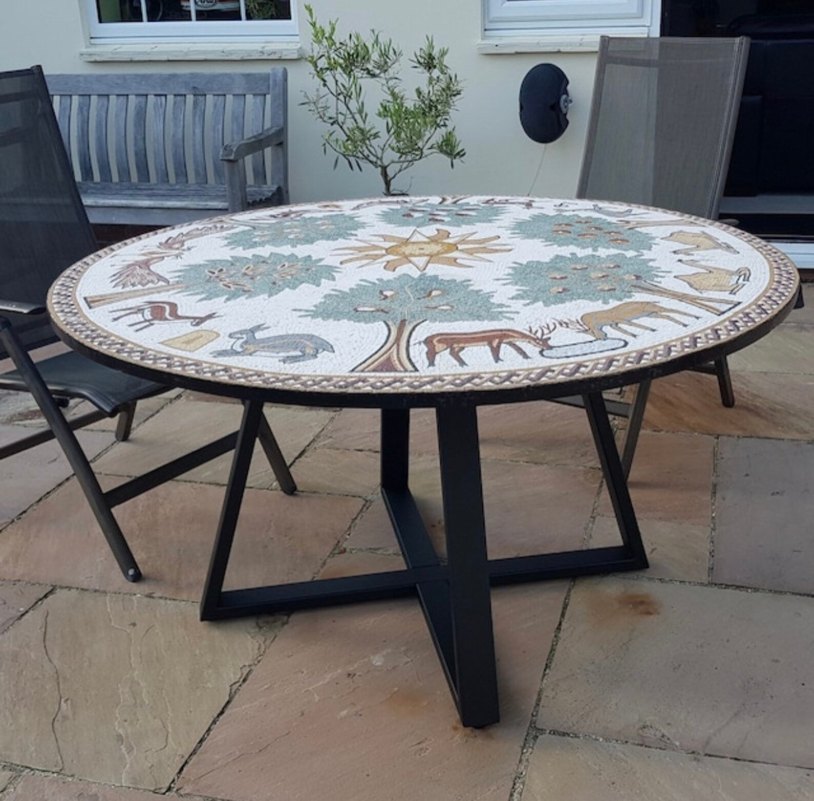 Dining Table Leg for ROUND EXTRA LARGE Table Top Industrial | Etsy