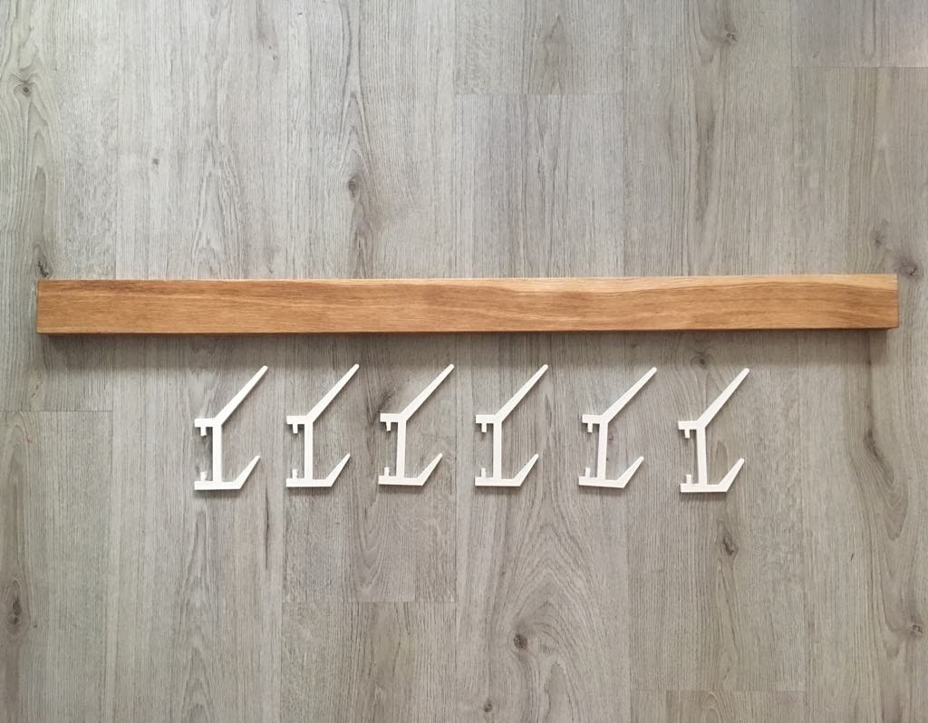 SCANDINAVIAN Wooden Coat & Hat Rackwooden Rack With Removable | Etsy