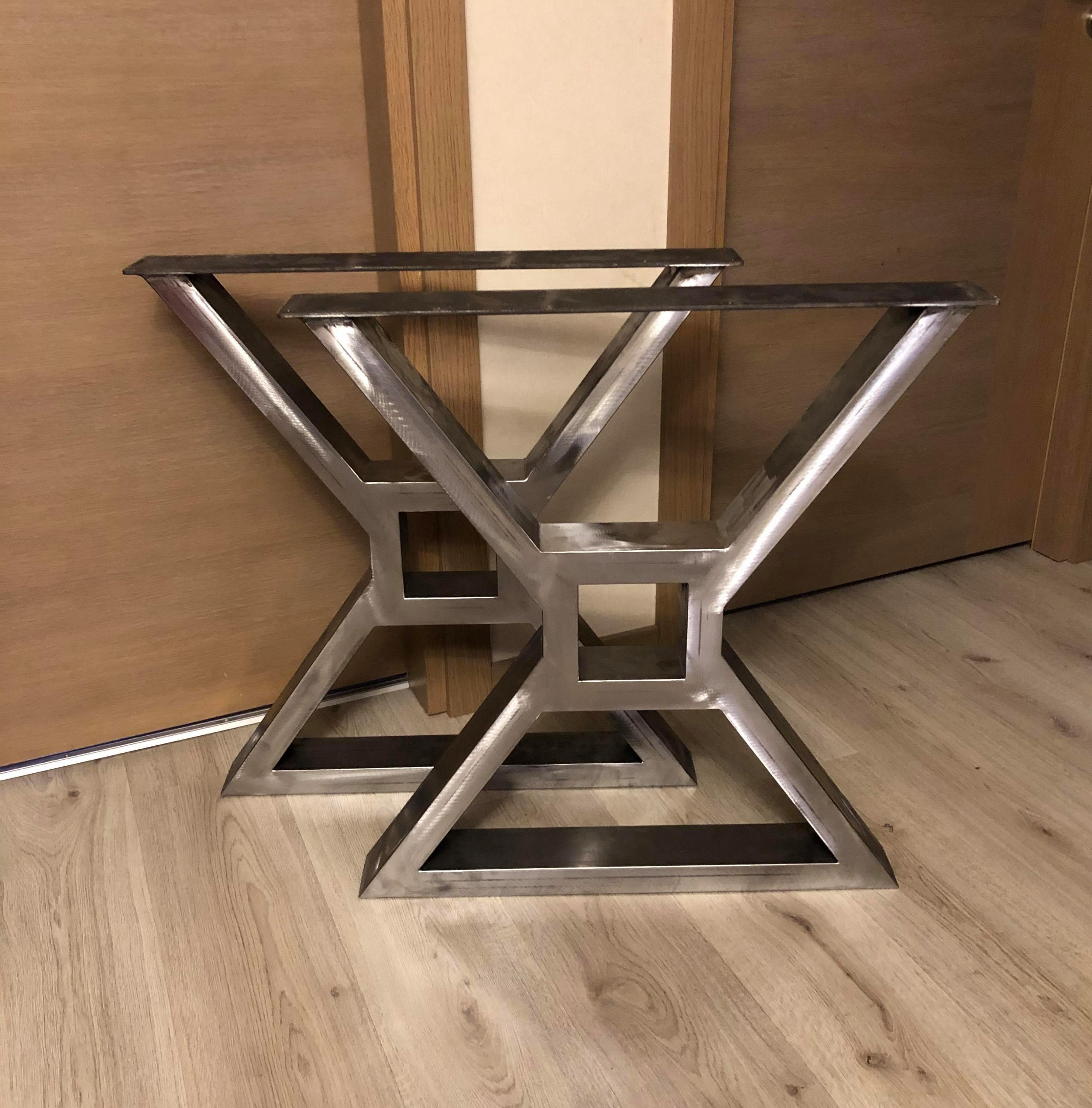 SET of 2 Dining Table/ Kitchen Table Legs With Place for - Etsy