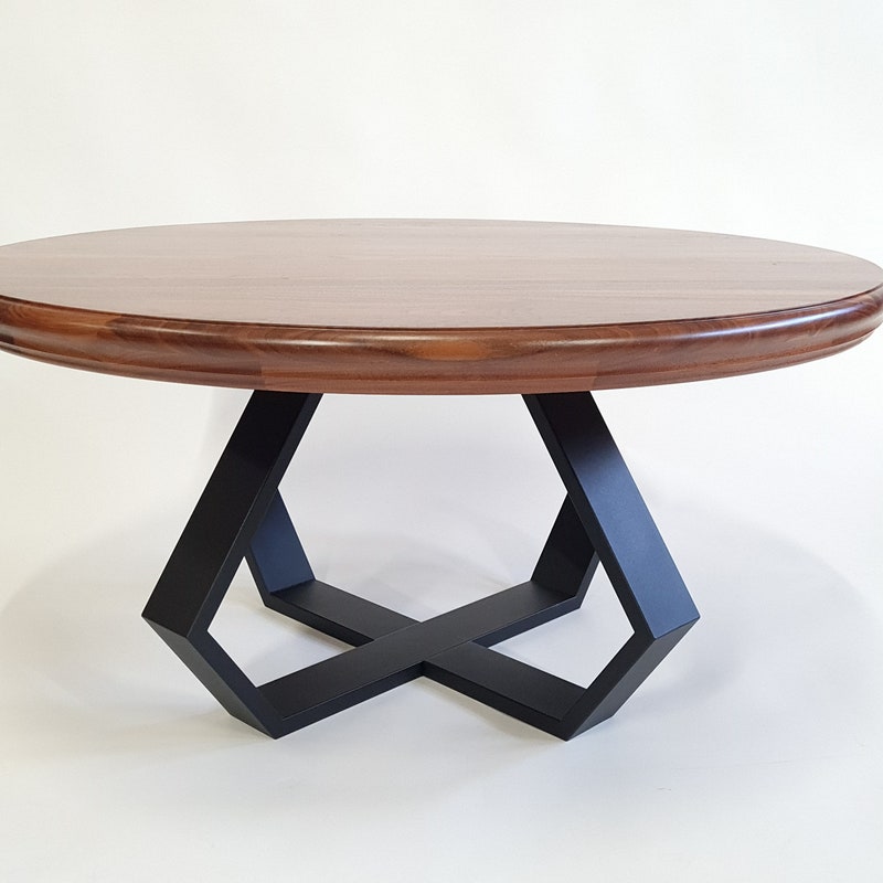 Metal frame coffee table with glass top - Etsy.de