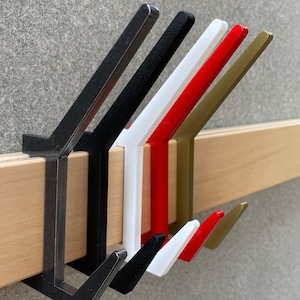 Metal Heavy Duty Steel Sliding Hooks for Farmhouse Mudroom Furniture ...