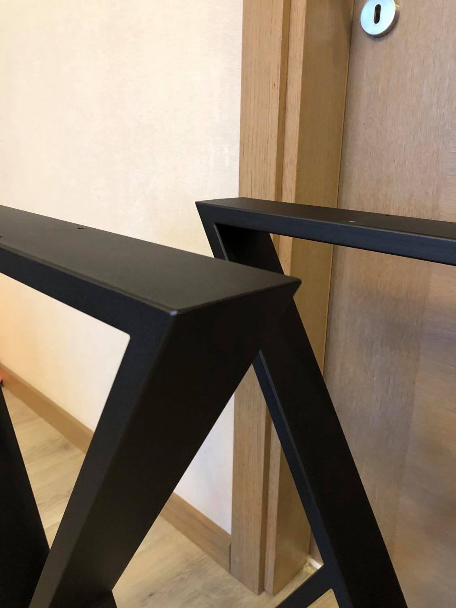 SET of 2 DIAMOND SHAPE Table Legs Industrial Style Table - Etsy