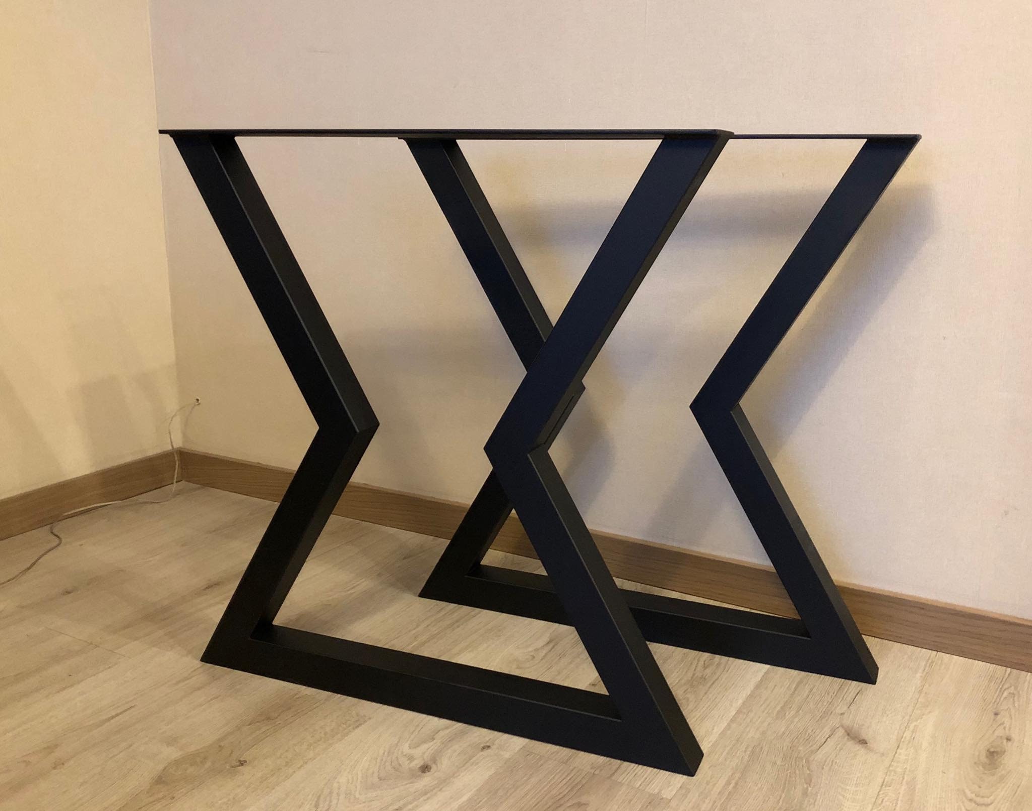 SET Of2 Dining/kitchen Table Legsindustrial Style Table | Etsy