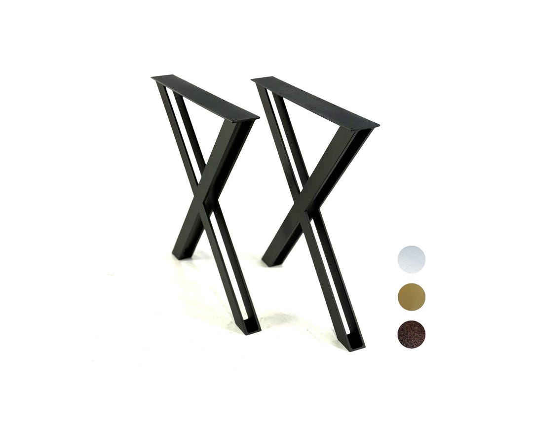 Metal Table Legs – Heavy Duty Dining Table Base, Rustic Industrial ...