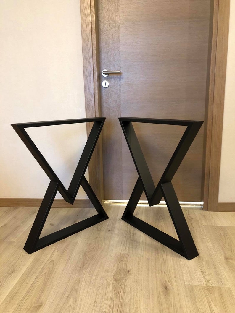SET of 2 DIAMOND SHAPE Table Legs Industrial Style Table - Etsy UK