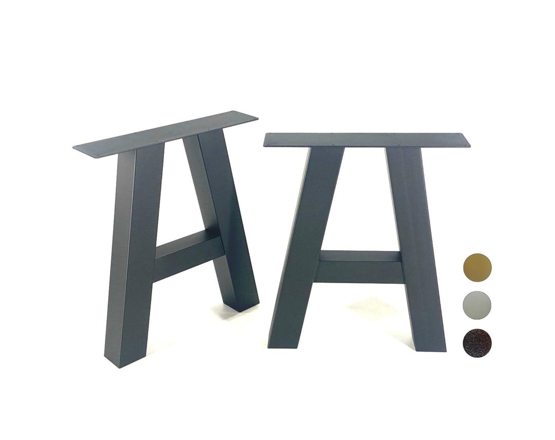 Heavy Duty Steel Table Legs Powder Coated Metal Base, Sturdy A-frame ...