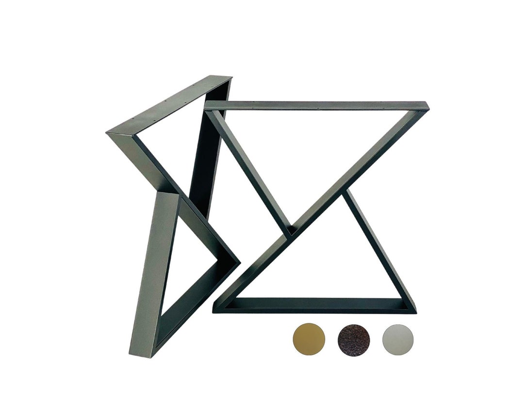 Modern Sand Timer Style Steel Table Legs Powder Coated Metal Table Base ...