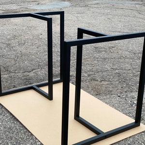 High Quality SET of 2 T-type Dining Table Legs Industrial - Etsy
