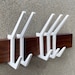 Sliding Hooks Entryway Black Metal Industrial Wall Mount, Hanging ...