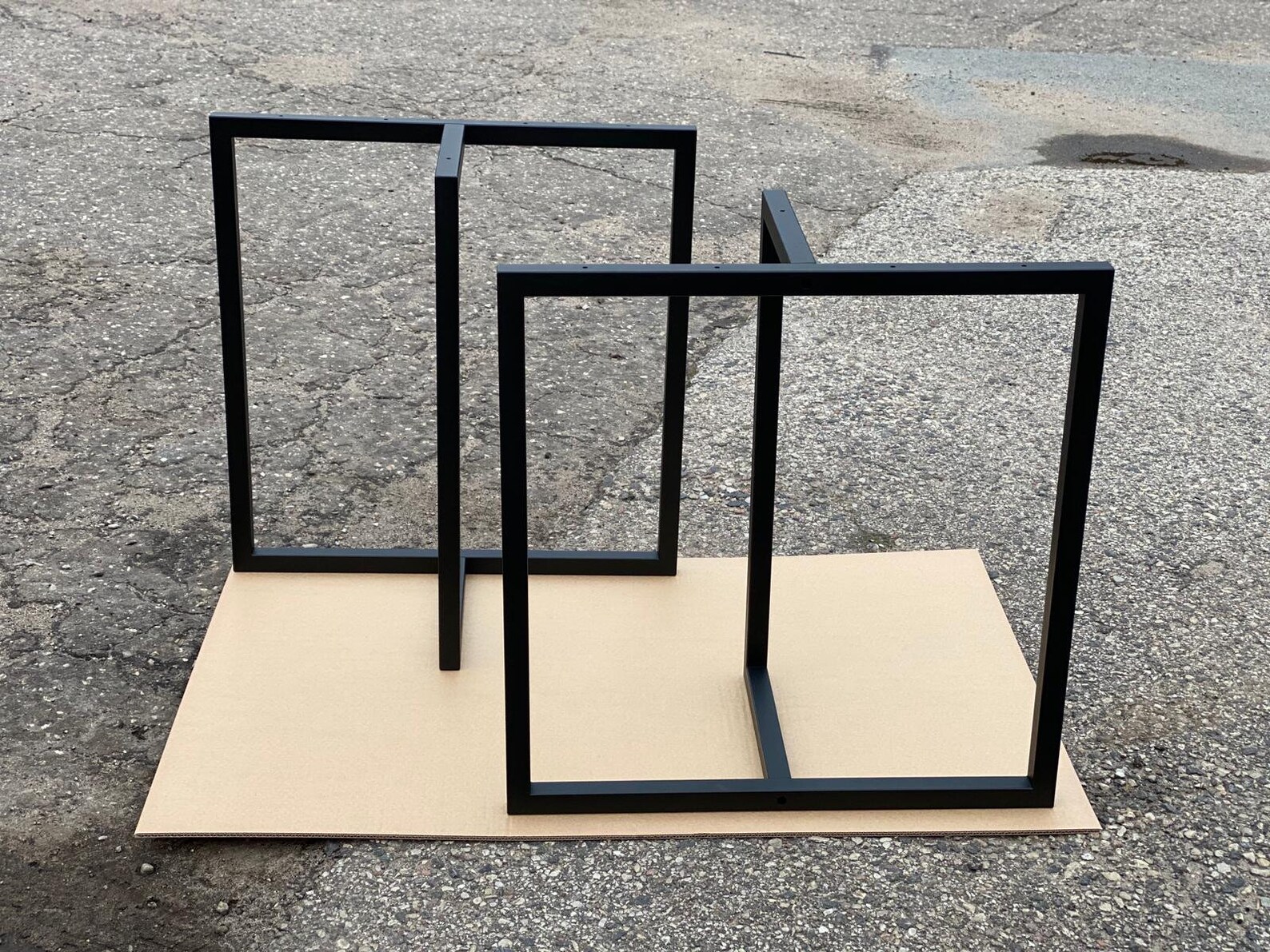 High Quality SET of 2 T-type Dining Table Legs Industrial - Etsy