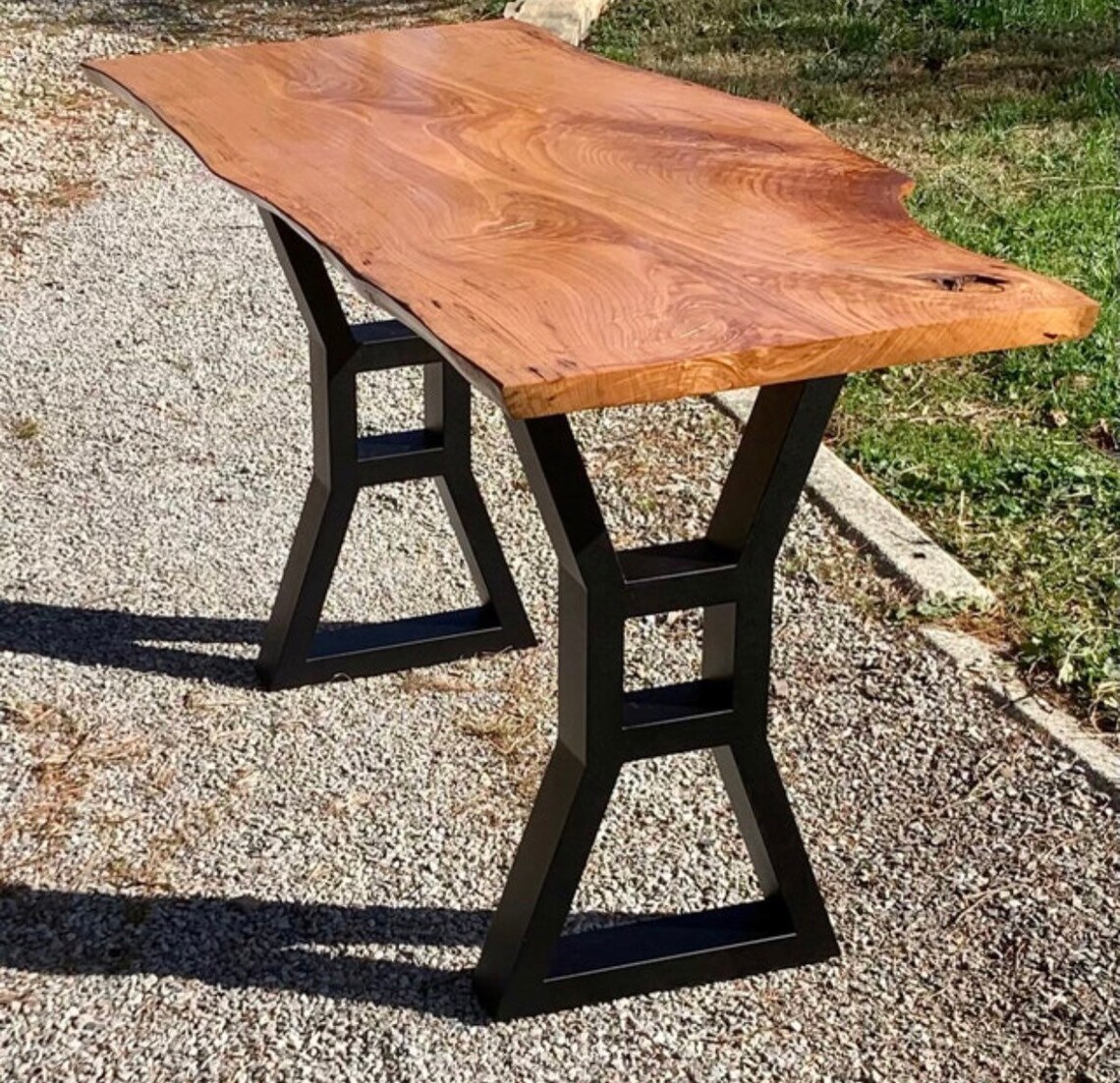 SET of 2 Dining Table/ Kitchen Table Legs With Place for | Etsy