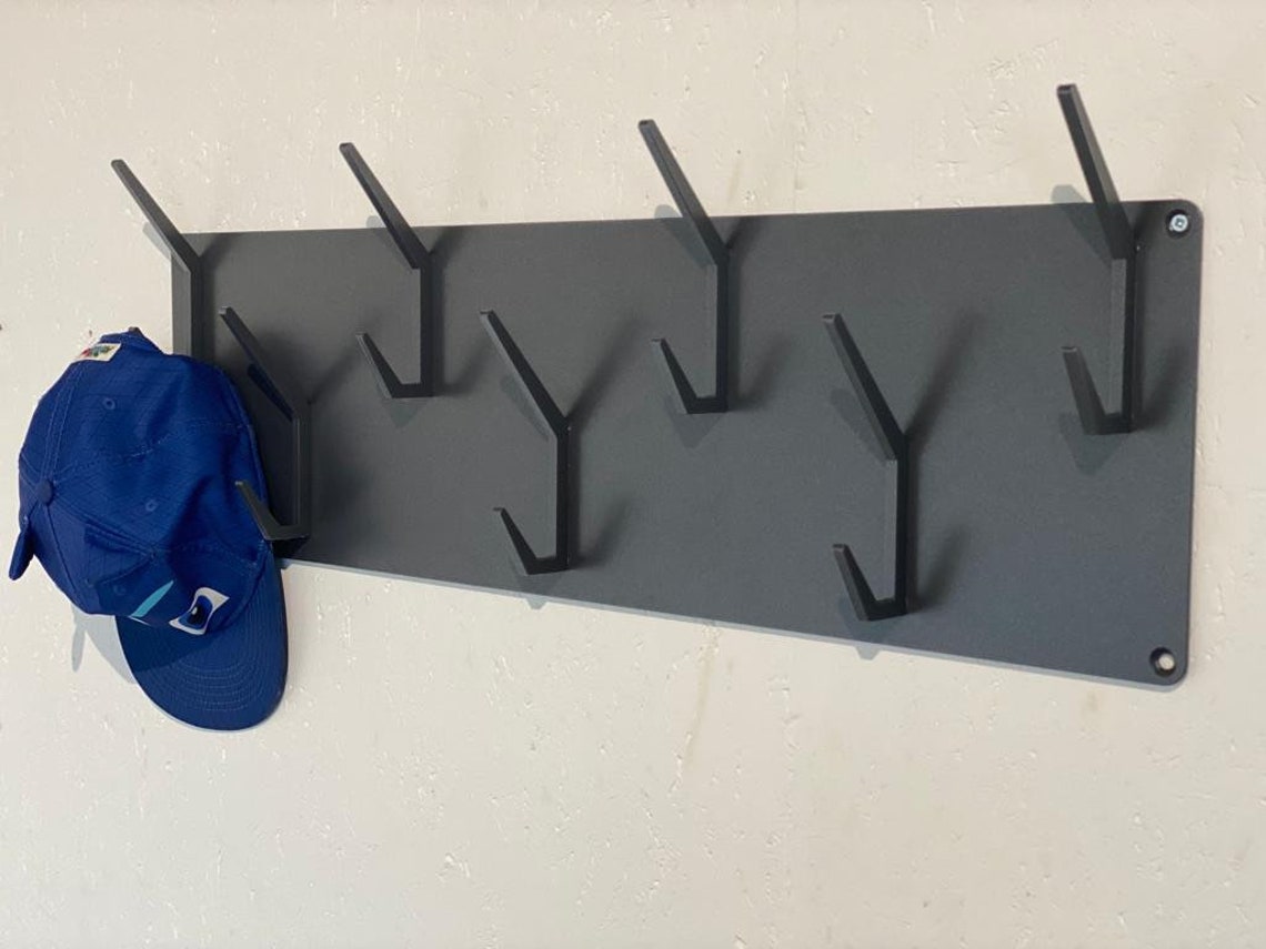 INDUSTRIAL STYLE Steel Coat & Hat Rack Covered With Powder - Etsy