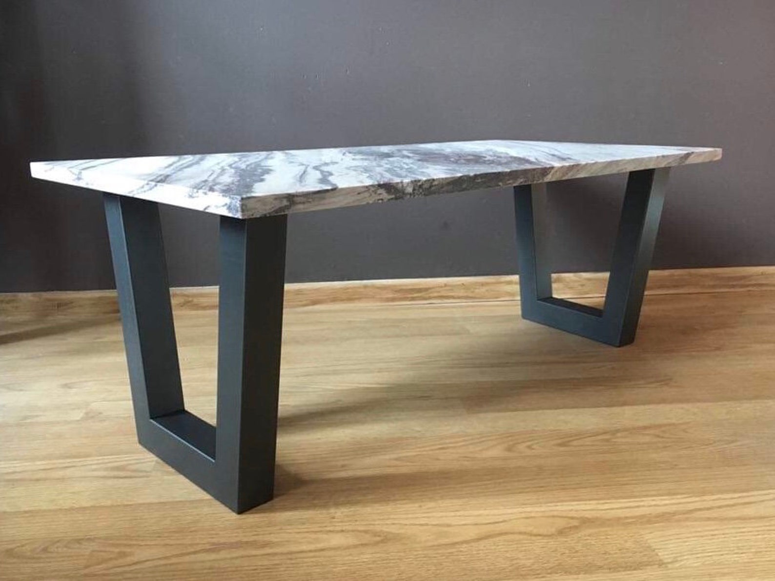 SET of 2 Trapezoid BENCH/ COFFEE Table Legs Industrial Style - Etsy