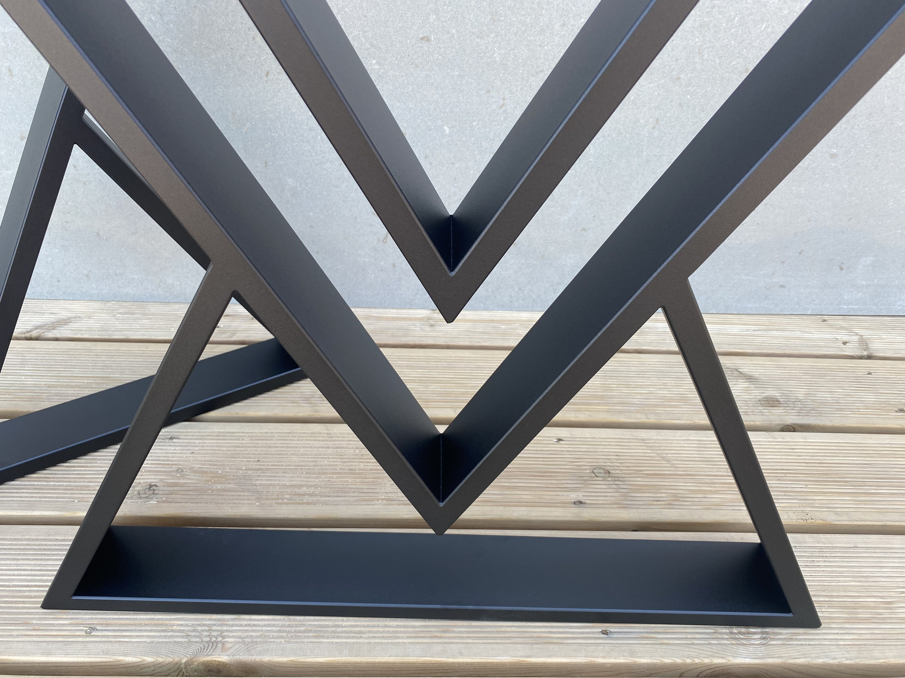 SET of 2 DIAMOND SHAPE Table Legs Industrial Style Table - Etsy